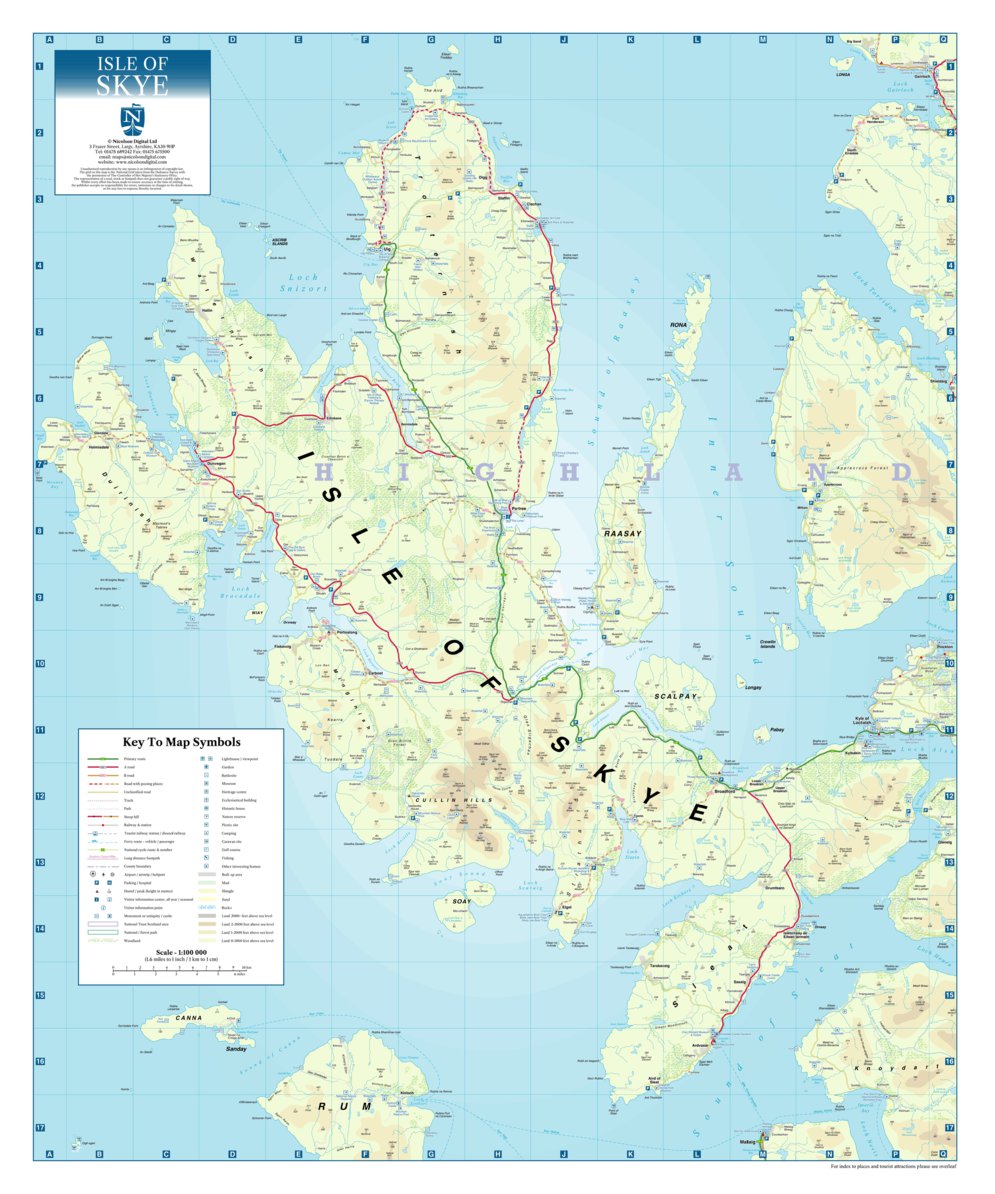 Isle of Skye Tourist Map by Nicolson Digital Ltd | Avenza Maps