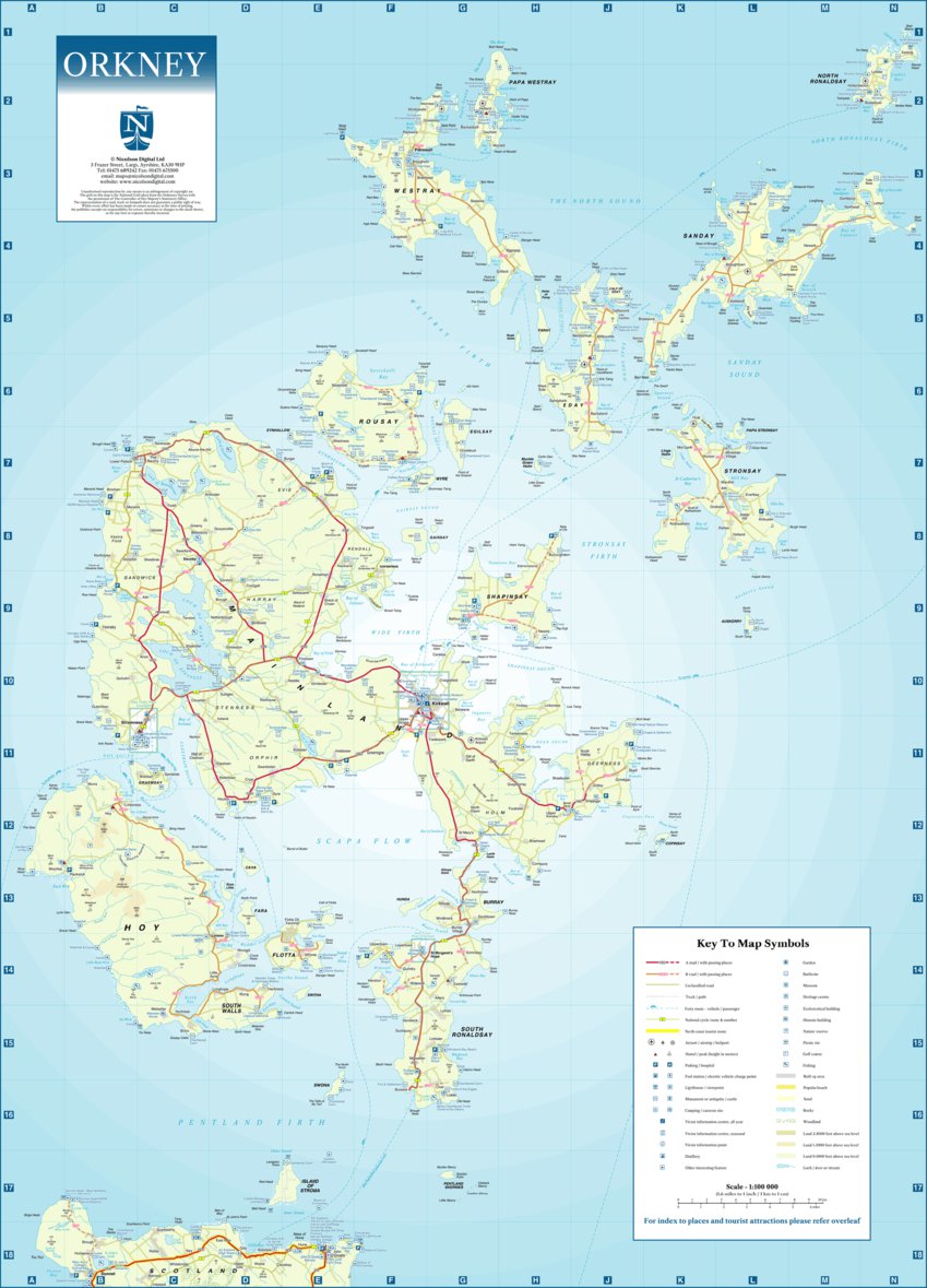 Orkney Islands Map by Nicolson Digital Ltd | Avenza Maps