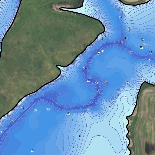 Bisbee Dam/Big Coulee - Towner County Map by North Dakota Game and Fish ...