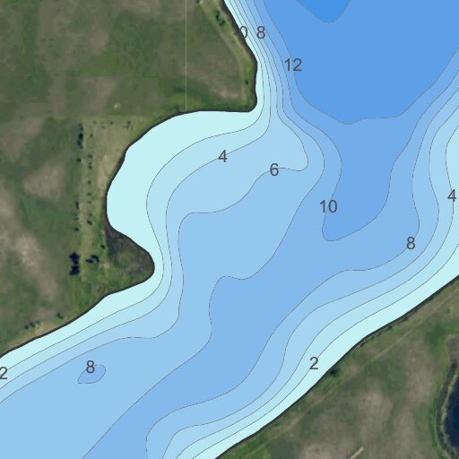 Coldwater Lake - McIntosh County Map by North Dakota Game and Fish ...