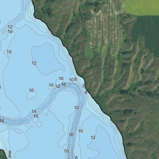 Darling, Lake - Greene Landing Area Map by North Dakota Game and Fish ...