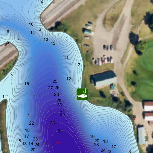 McLeod (Ray) Reservoir - Williams County Map by North Dakota Game and ...