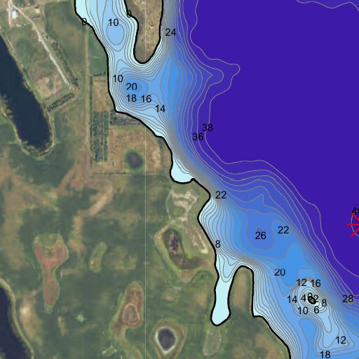 Twin Lakes - LaMoure County Map by North Dakota Game and Fish ...