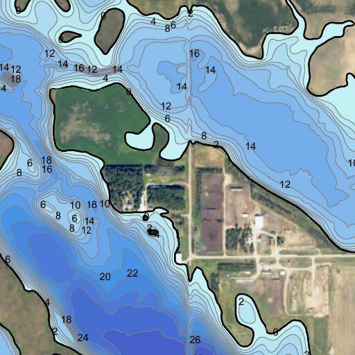 Twin Lakes - LaMoure County Map by North Dakota Game and Fish ...