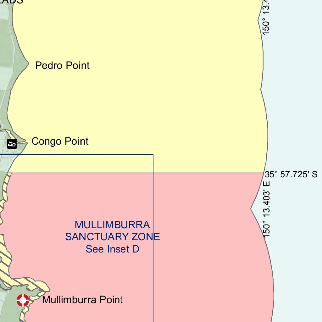 Batemans Marine Park Zoning Map by NSW Department of Primary Industries ...