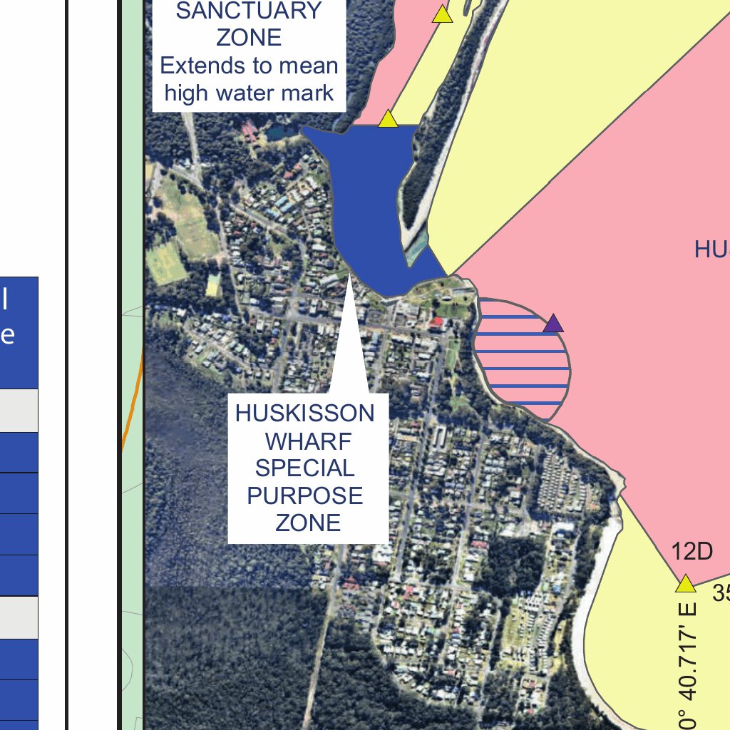 Jervis Bay Marine Park Zoning Map by NSW Department of Primary ...