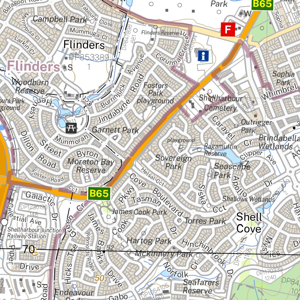 Albion Park 9028-1N Map by NSW Government Spatial Services | Avenza Maps