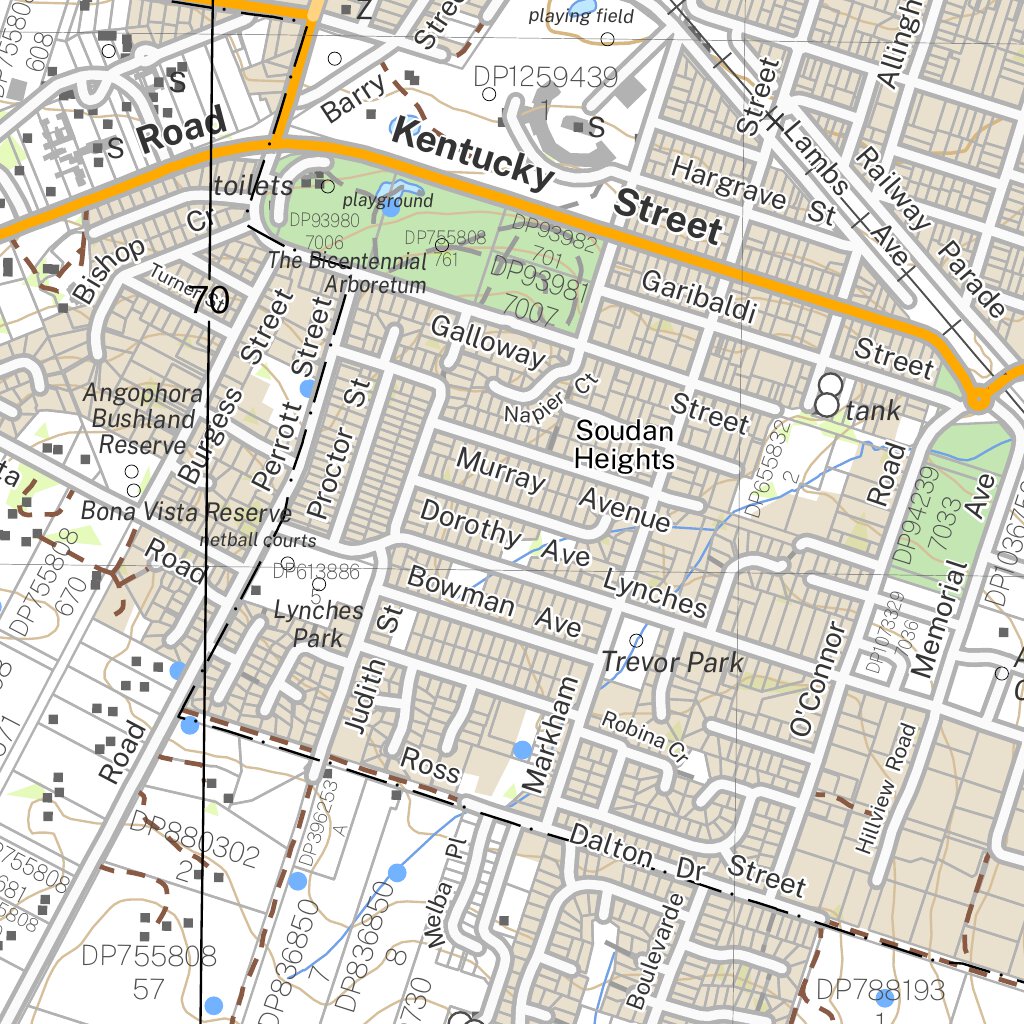 Armidale 9236-4N Map by NSW Government Spatial Services | Avenza Maps