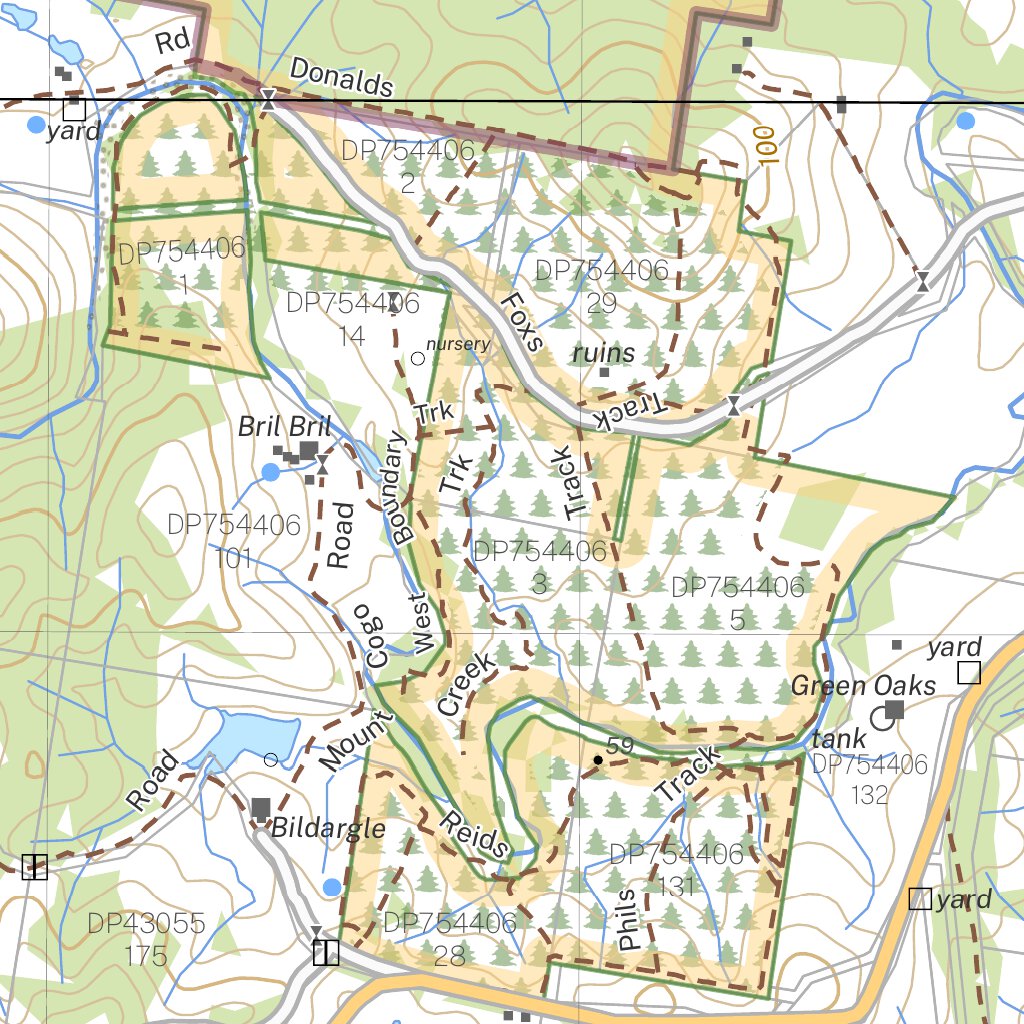 Ballengarra 9435-3N Map by NSW Government Spatial Services | Avenza Maps