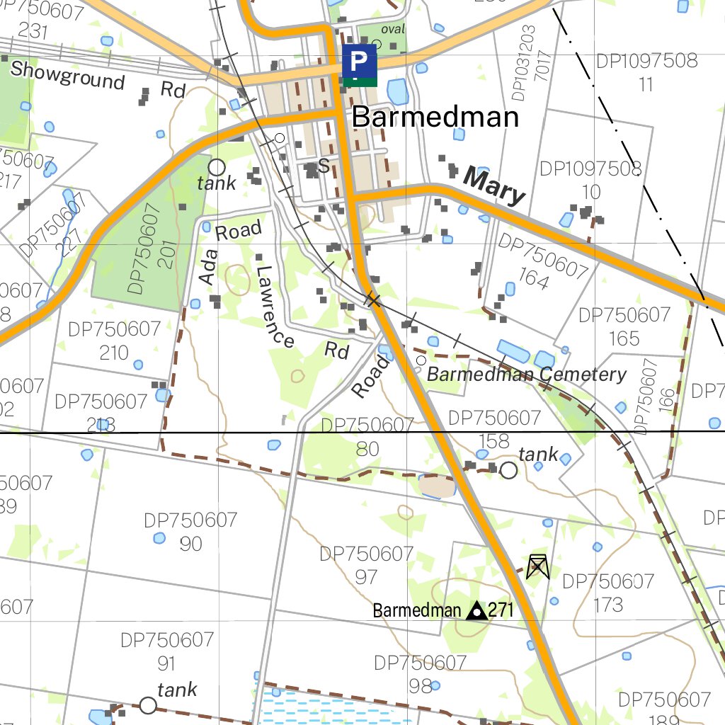 Barmedman 8329-N Map by NSW Government Spatial Services | Avenza Maps