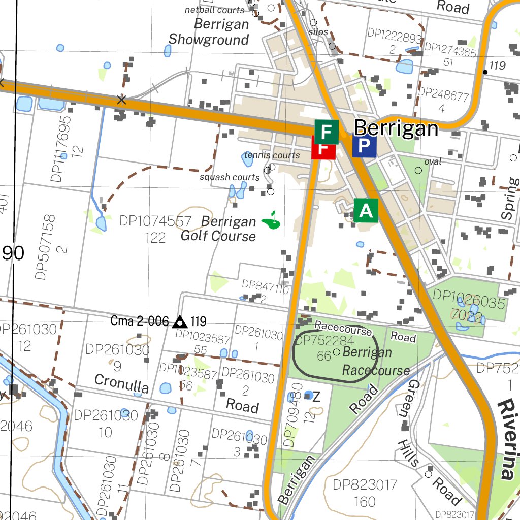 Berrigan 8026-N Map by NSW Government Spatial Services | Avenza Maps