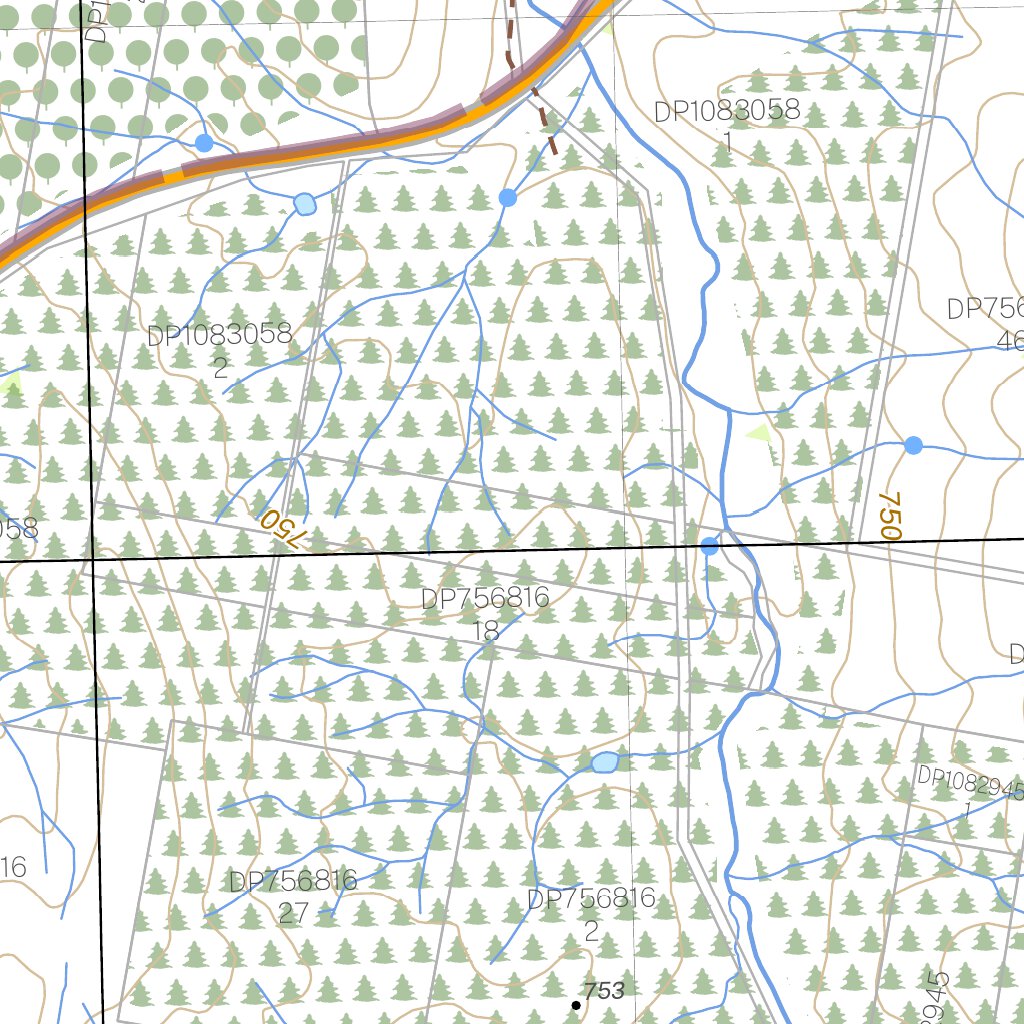 Bombala 8724-3S Map by NSW Government Spatial Services | Avenza Maps