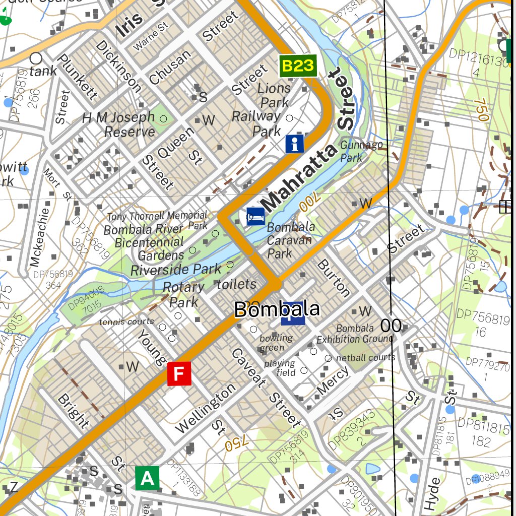 Bombala 8724-3S Map by NSW Government Spatial Services | Avenza Maps