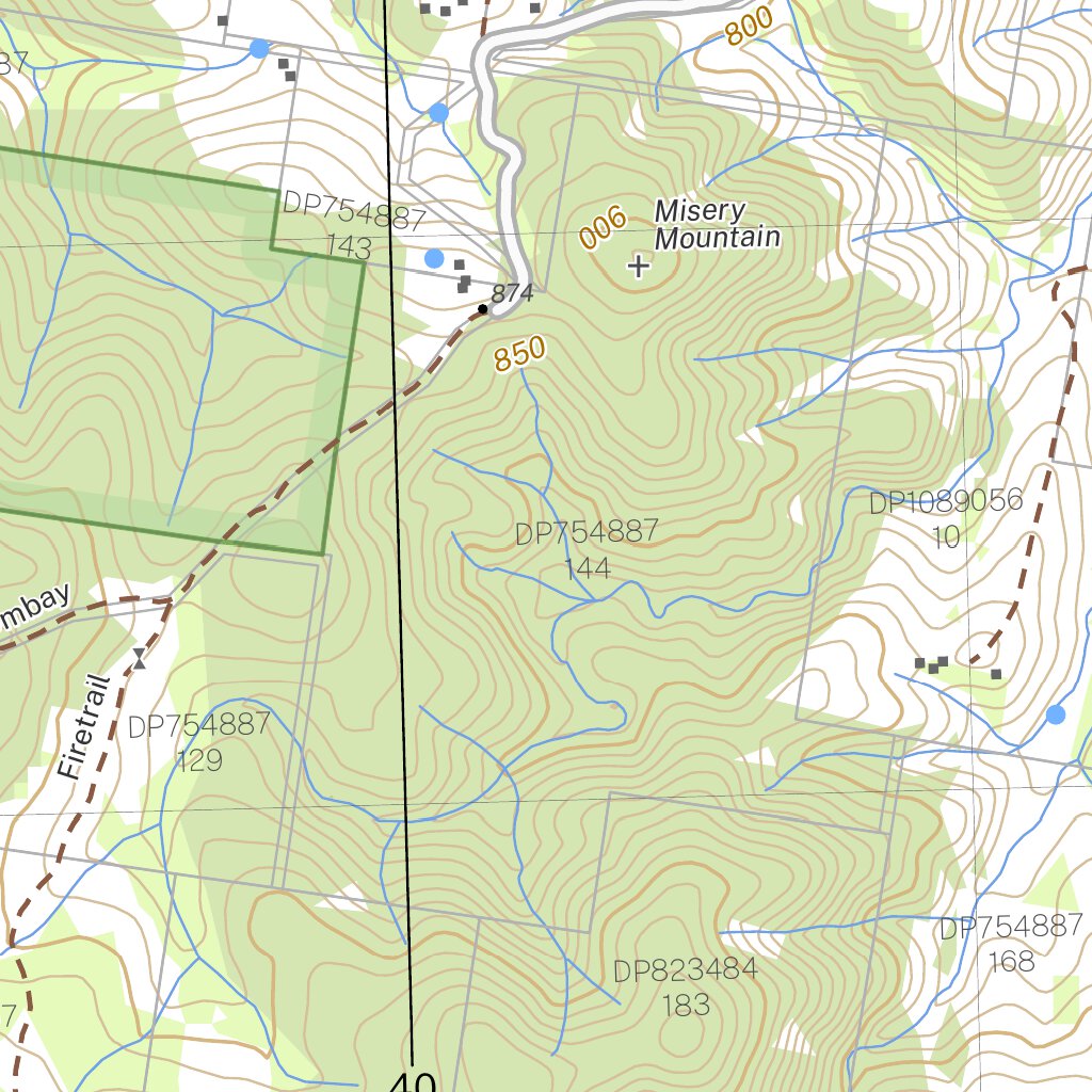 Bombay 8827-3S Map by NSW Government Spatial Services | Avenza Maps