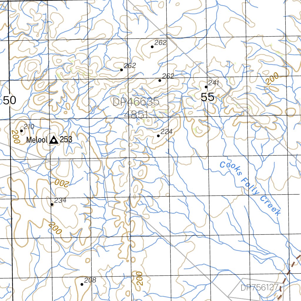 Bunda 7434 Map by NSW Government Spatial Services | Avenza Maps