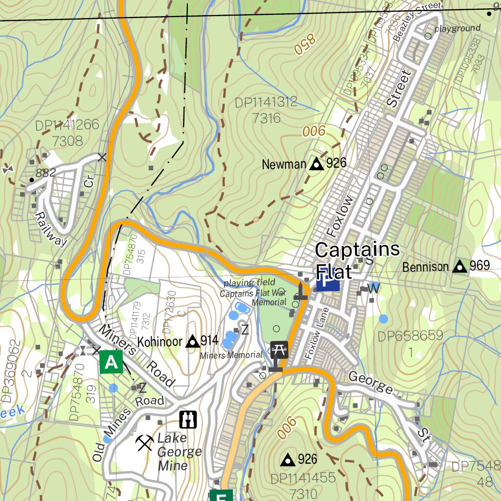 Captains Flat 8726-1N Map by NSW Government Spatial Services | Avenza Maps