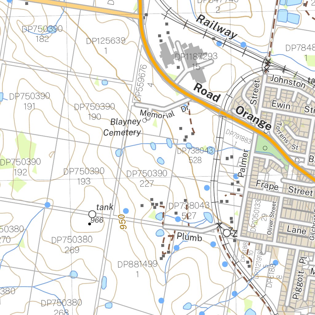 Carcoar 8730-4N Map by NSW Government Spatial Services | Avenza Maps