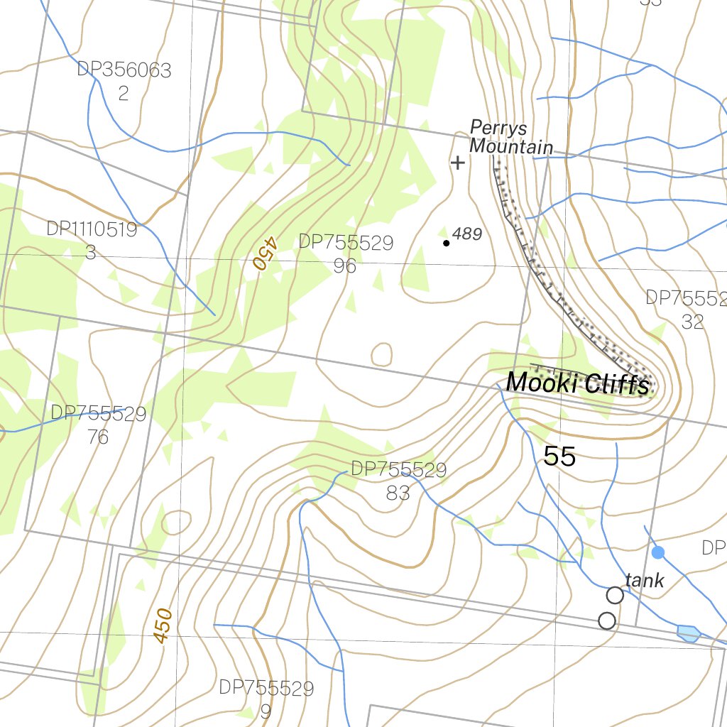 Caroona 8935-2S Map by NSW Government Spatial Services | Avenza Maps