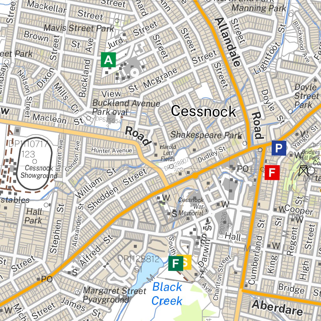 Cessnock 9132-2N Map by NSW Government Spatial Services | Avenza Maps