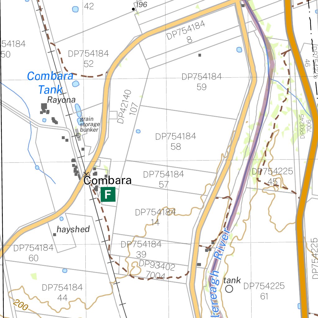 Combara 8535-N Map by NSW Government Spatial Services | Avenza Maps