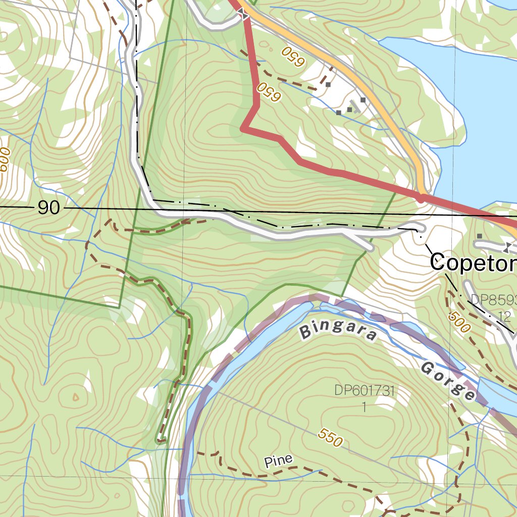 Copeton Dam 9038-2S Map by NSW Government Spatial Services | Avenza Maps