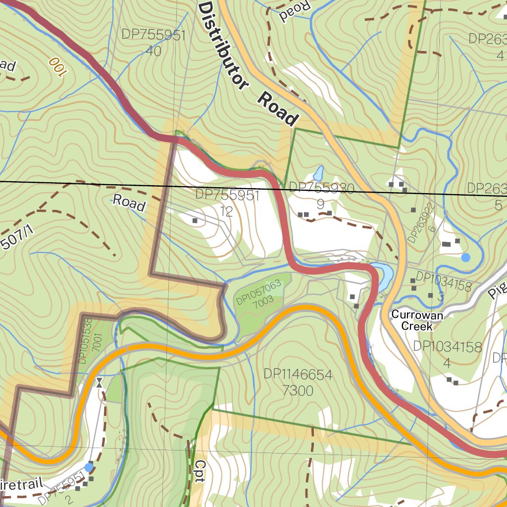 Currowan 8926-4N Map by NSW Government Spatial Services | Avenza Maps