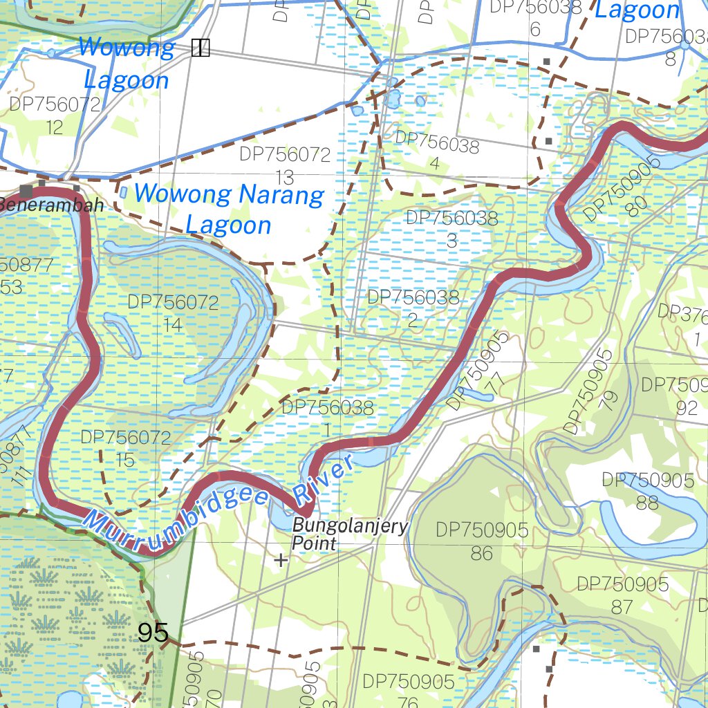 Darlington Point 8028-N Map by NSW Government Spatial Services | Avenza ...
