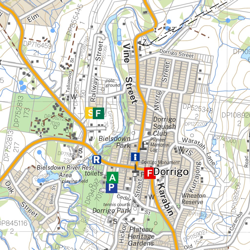 Dorrigo 9437-3N Map by NSW Government Spatial Services | Avenza Maps