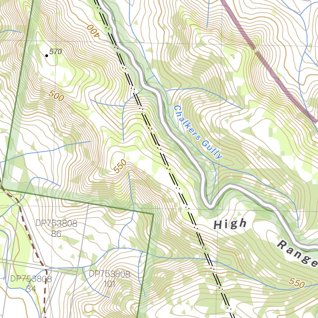Doyles Creek 9032-1N Map by NSW Government Spatial Services | Avenza Maps