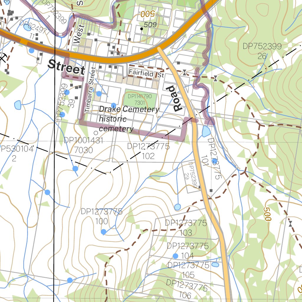 Drake 9340-2S Map by NSW Government Spatial Services | Avenza Maps