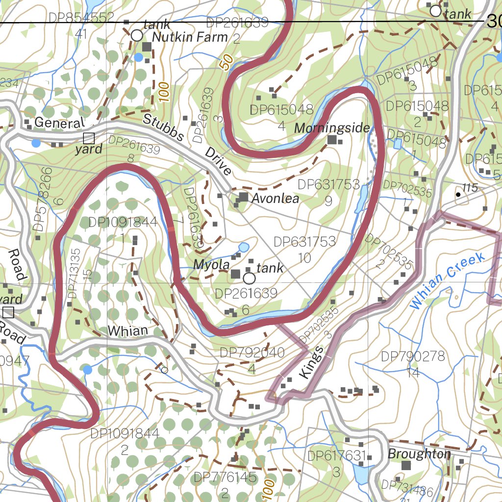 Dunoon 9540-1S Map by NSW Government Spatial Services | Avenza Maps