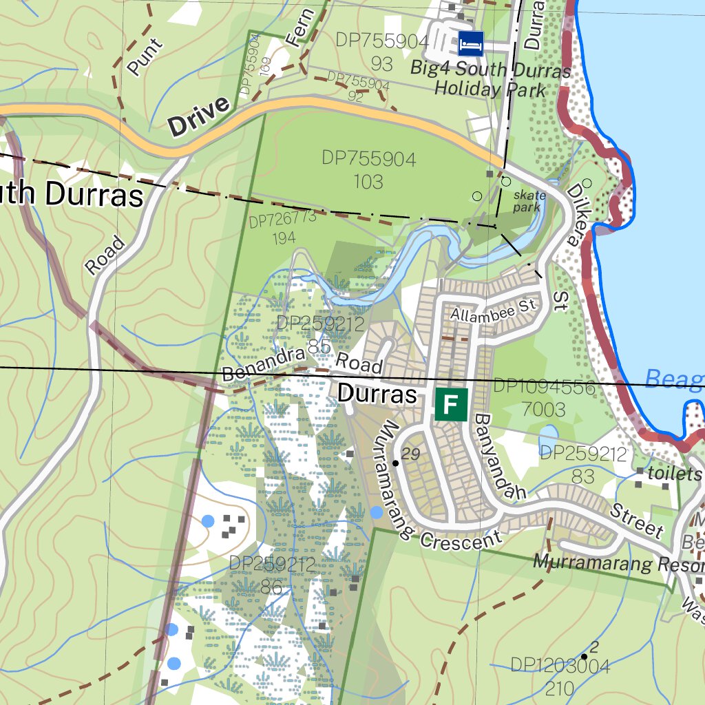 Durras 8926-1S Map by NSW Government Spatial Services | Avenza Maps
