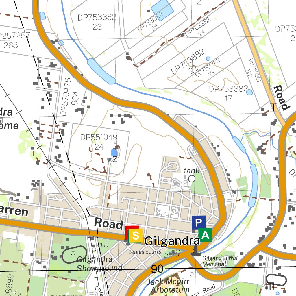 Gilgandra 8634-N Map by NSW Government Spatial Services | Avenza Maps