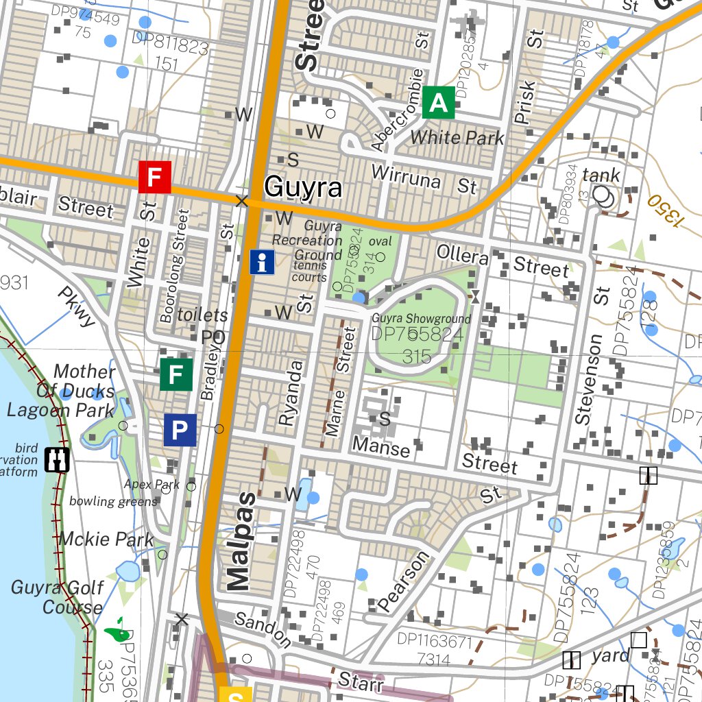 Guyra 9237-4S Map by NSW Government Spatial Services | Avenza Maps