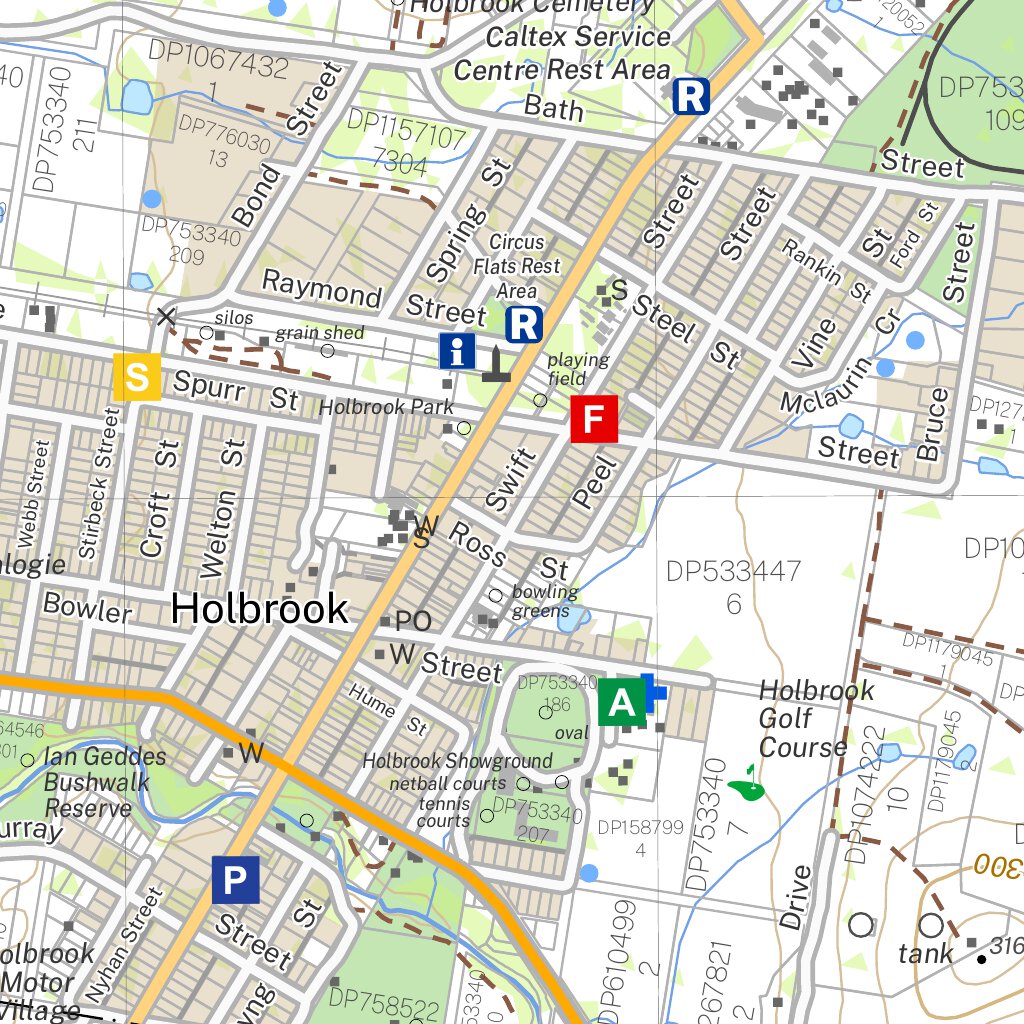 Holbrook 8326-1S Map by NSW Government Spatial Services | Avenza Maps