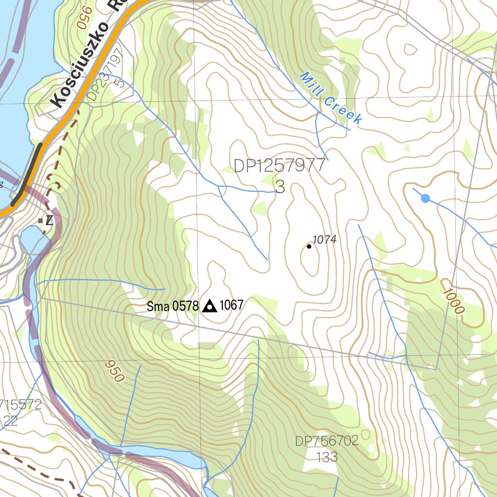 Jindabyne 8625-3S Map by NSW Government Spatial Services | Avenza Maps