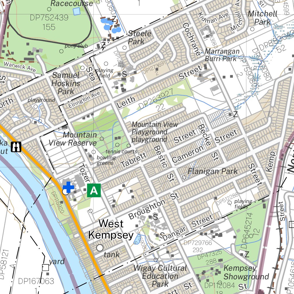 Kempsey 9435-1N Map by NSW Government Spatial Services | Avenza Maps