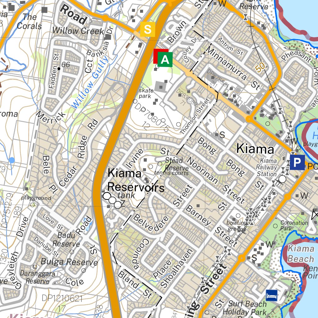 Kiama 9028-1S Map by NSW Government Spatial Services | Avenza Maps