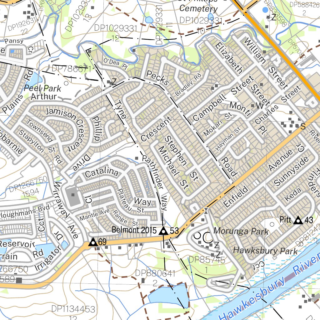 Kurrajong 9030-4N Map by NSW Government Spatial Services | Avenza Maps