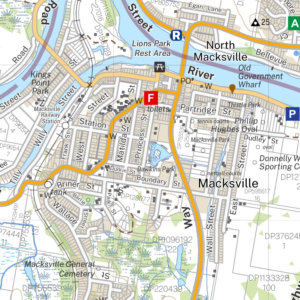 Macksville 9436-1S Map by NSW Government Spatial Services | Avenza Maps
