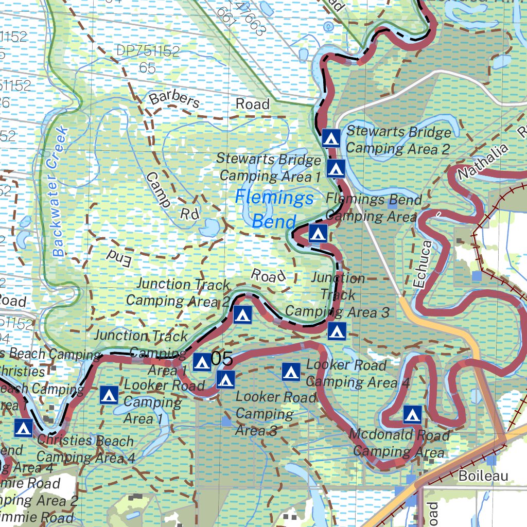 Moama 7825-N Map by NSW Government Spatial Services | Avenza Maps