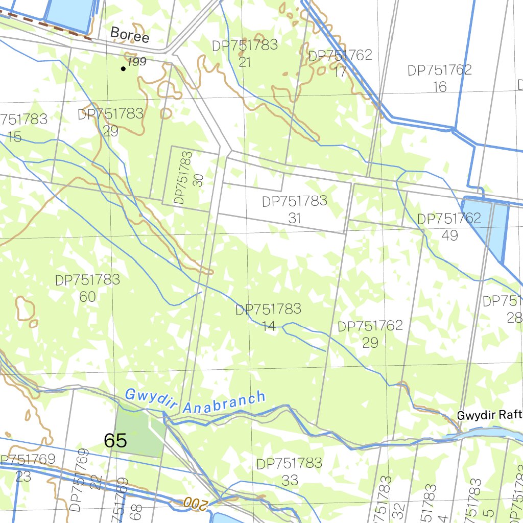 Moree 8839-S Map by NSW Government Spatial Services | Avenza Maps