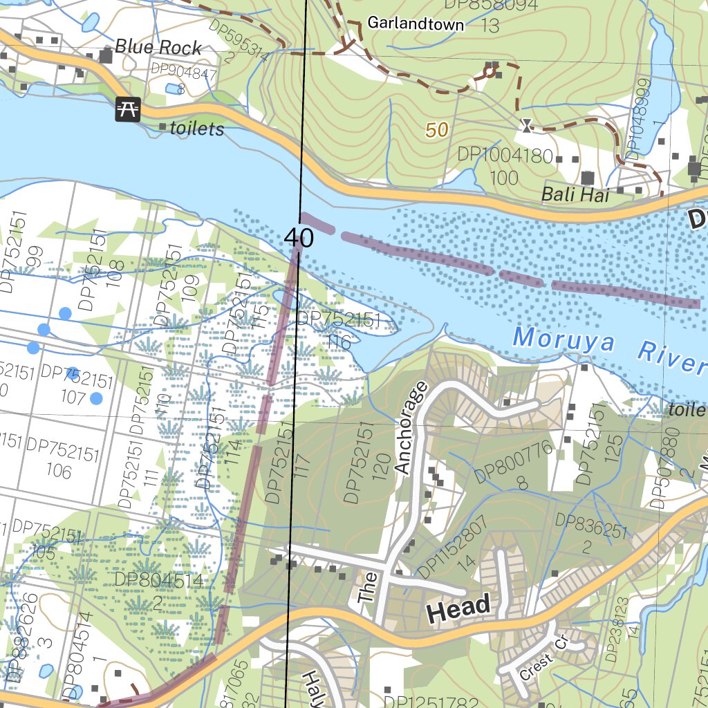 Moruya 8926-3S Map by NSW Government Spatial Services | Avenza Maps