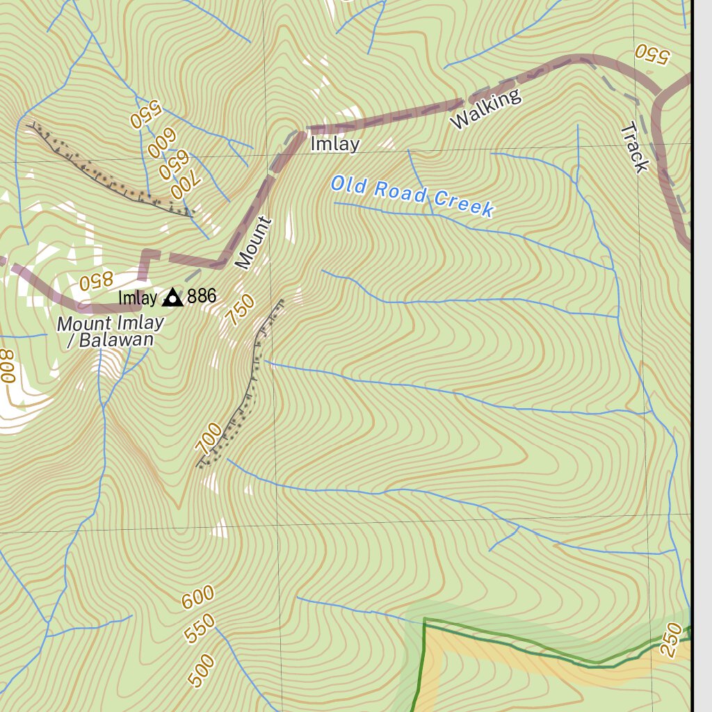 Mount Imlay 8823-4S Map by NSW Government Spatial Services | Avenza Maps