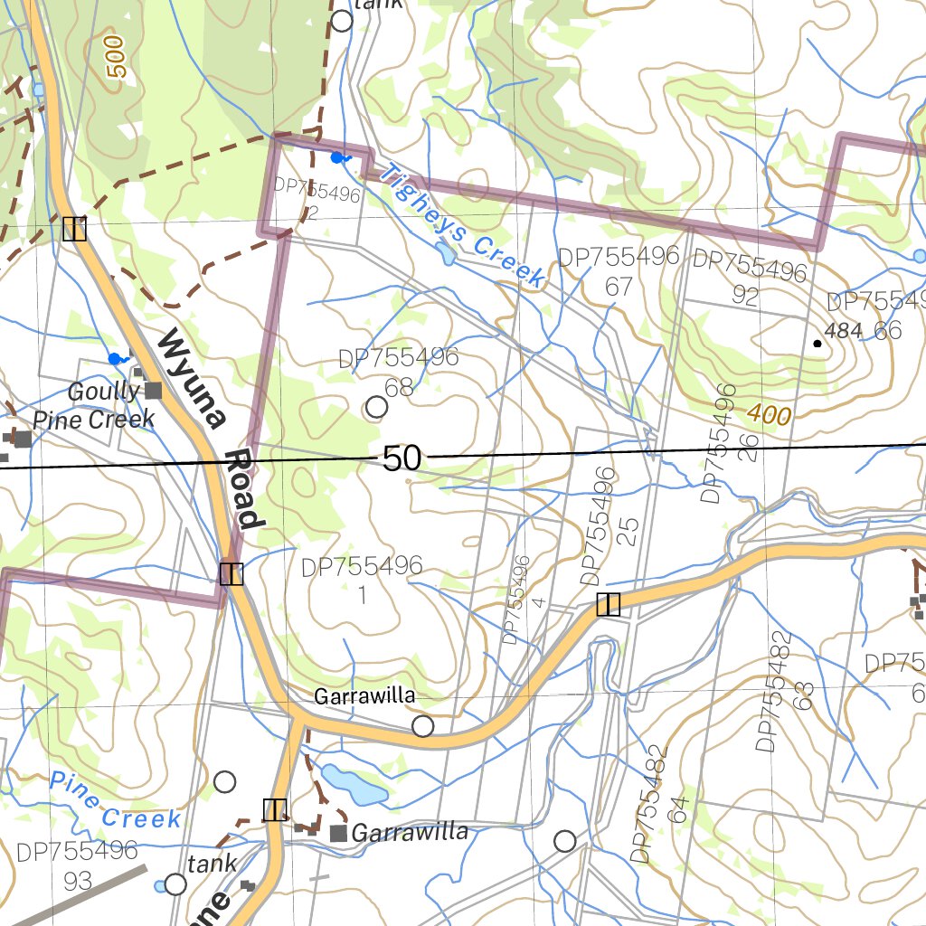 Mullaley 8835-N Map by NSW Government Spatial Services | Avenza Maps