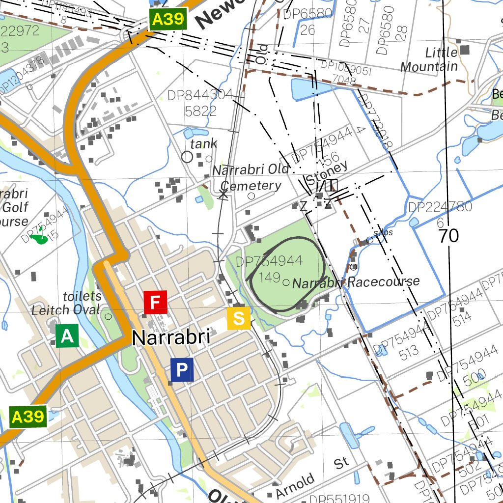Narrabri 8837-S Map by NSW Government Spatial Services | Avenza Maps