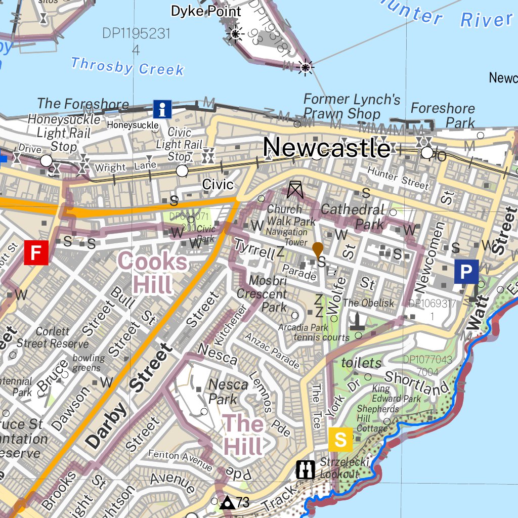 Newcastle 9232-2S Map by NSW Government Spatial Services | Avenza Maps