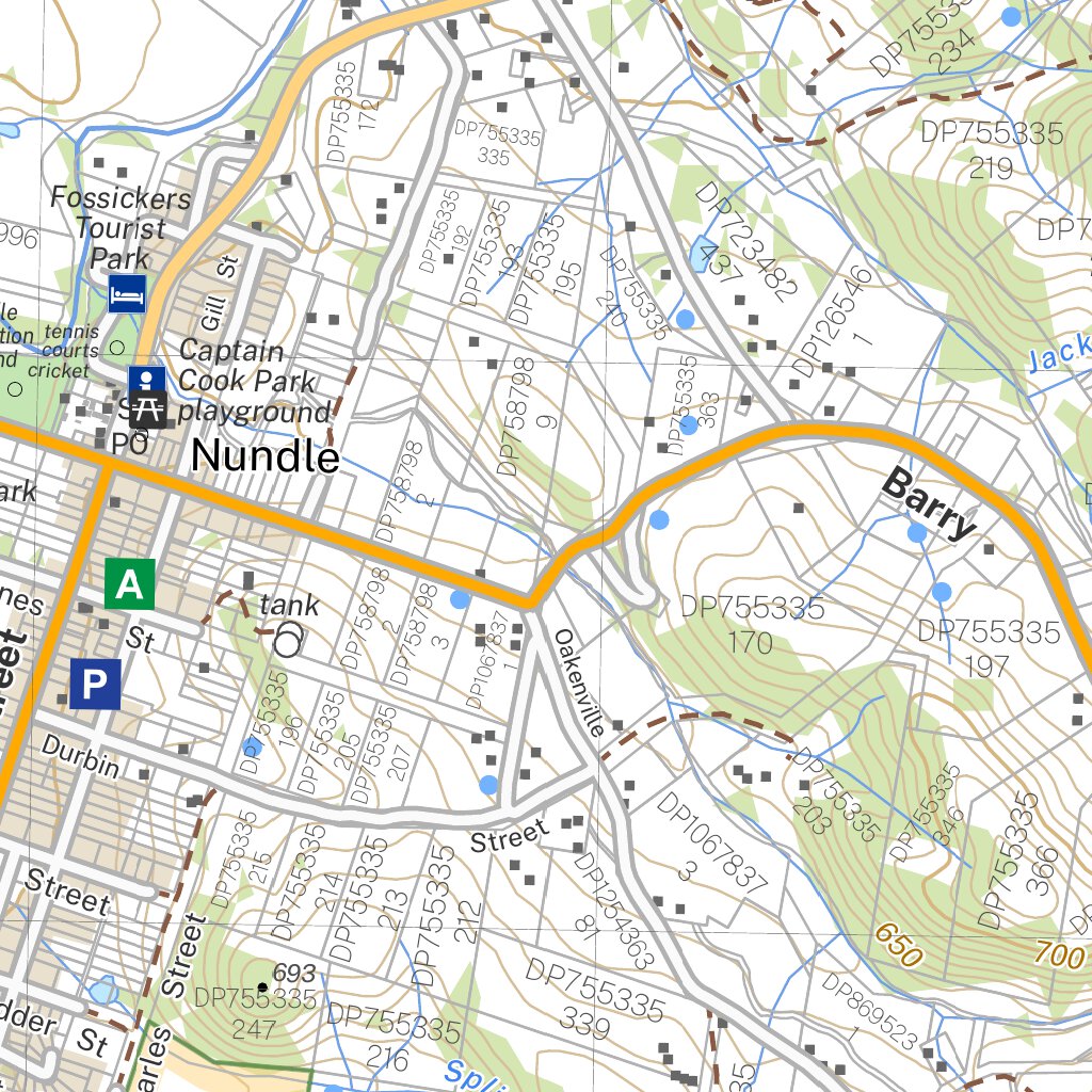 Nundle 9135-3S Map by NSW Government Spatial Services | Avenza Maps