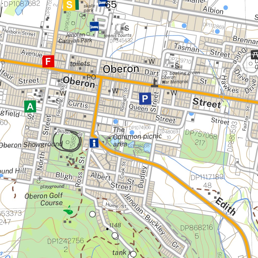 Oberon 8830-1S Map by NSW Government Spatial Services | Avenza Maps