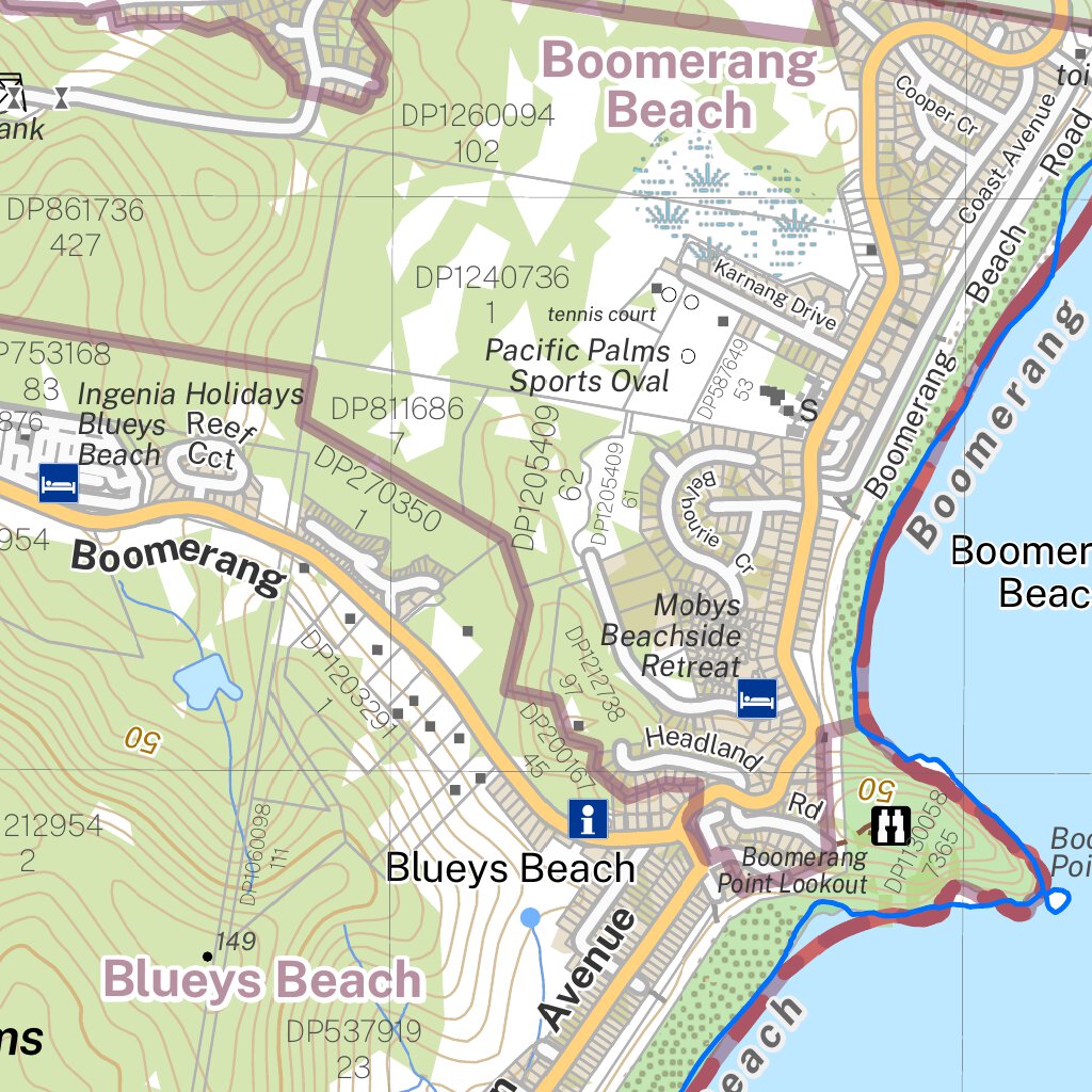 Pacific Palms 9433-3N Map by NSW Government Spatial Services | Avenza Maps